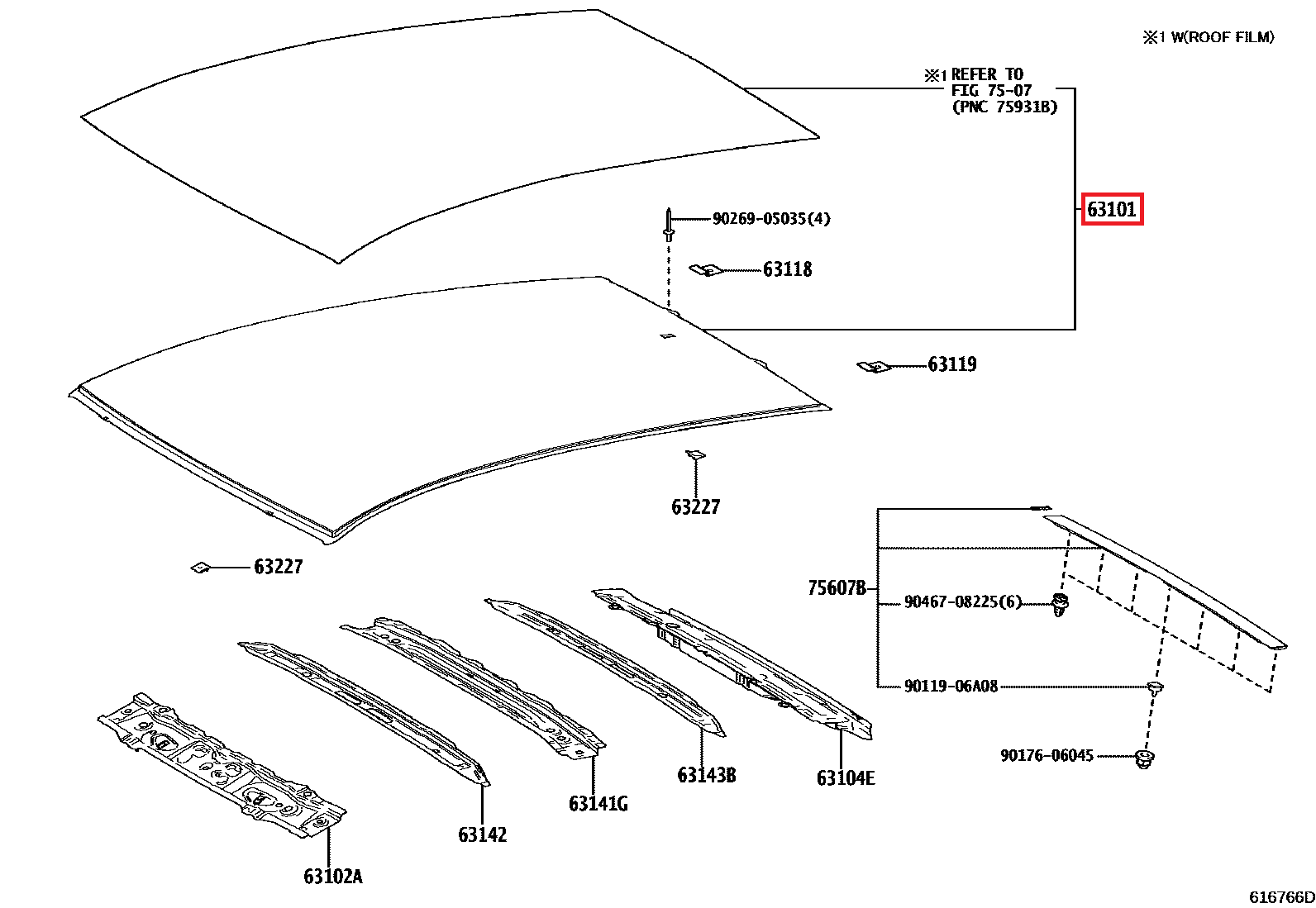 63101 Pavillon toit en fibre de carbone GR Yaris - CS Motorsport